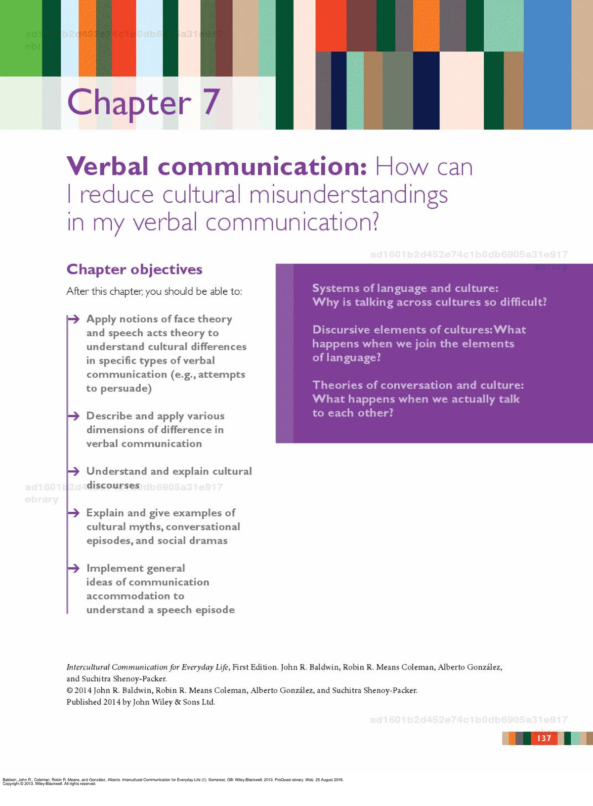 Reading 3 - Verbal Messages - COMM 460 - Studocu