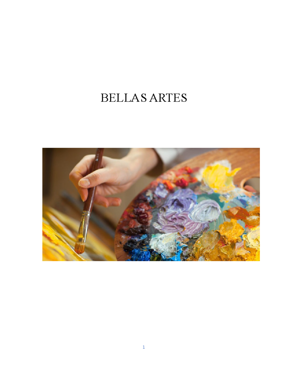 Bellas Artes - BELLAS ARTES Ministerio de educación Instituto técnico ...