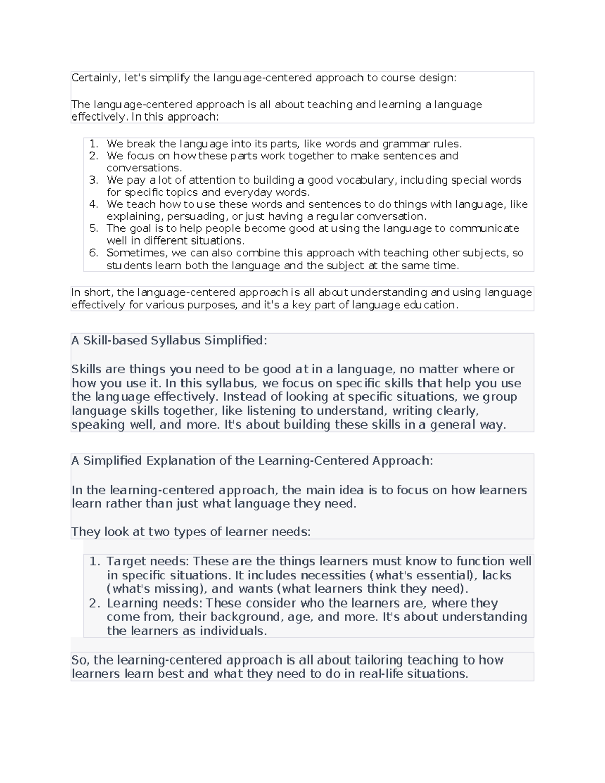 Esede unit 6 (explanation) - Certainly, let's simplify the language ...