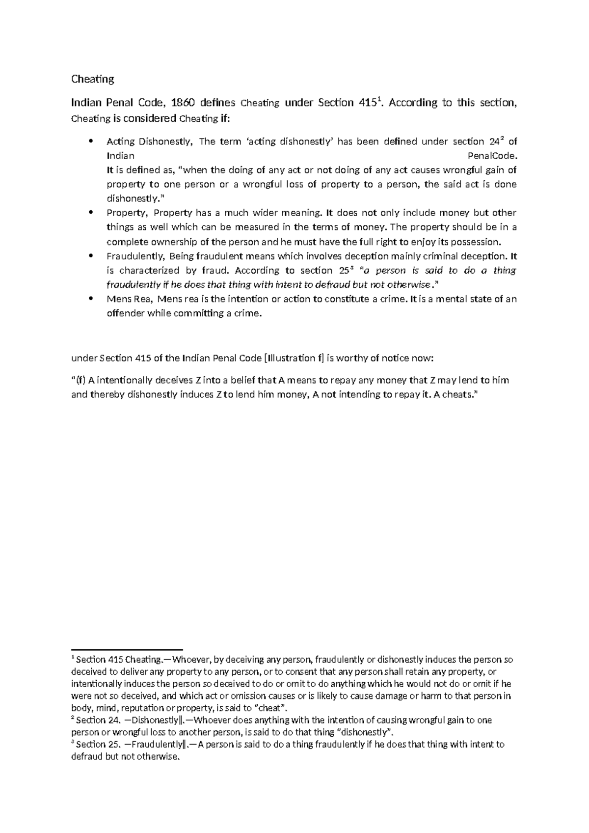 Respondent defamation - Cheating Indian Penal Code, 1860 defines ...