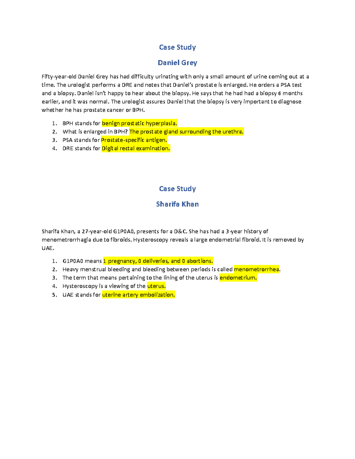 AHP105 Wk6+ Virtual Lab - Case Study Daniel Grey Fifty-year-old Daniel Grey has had difficulty ...