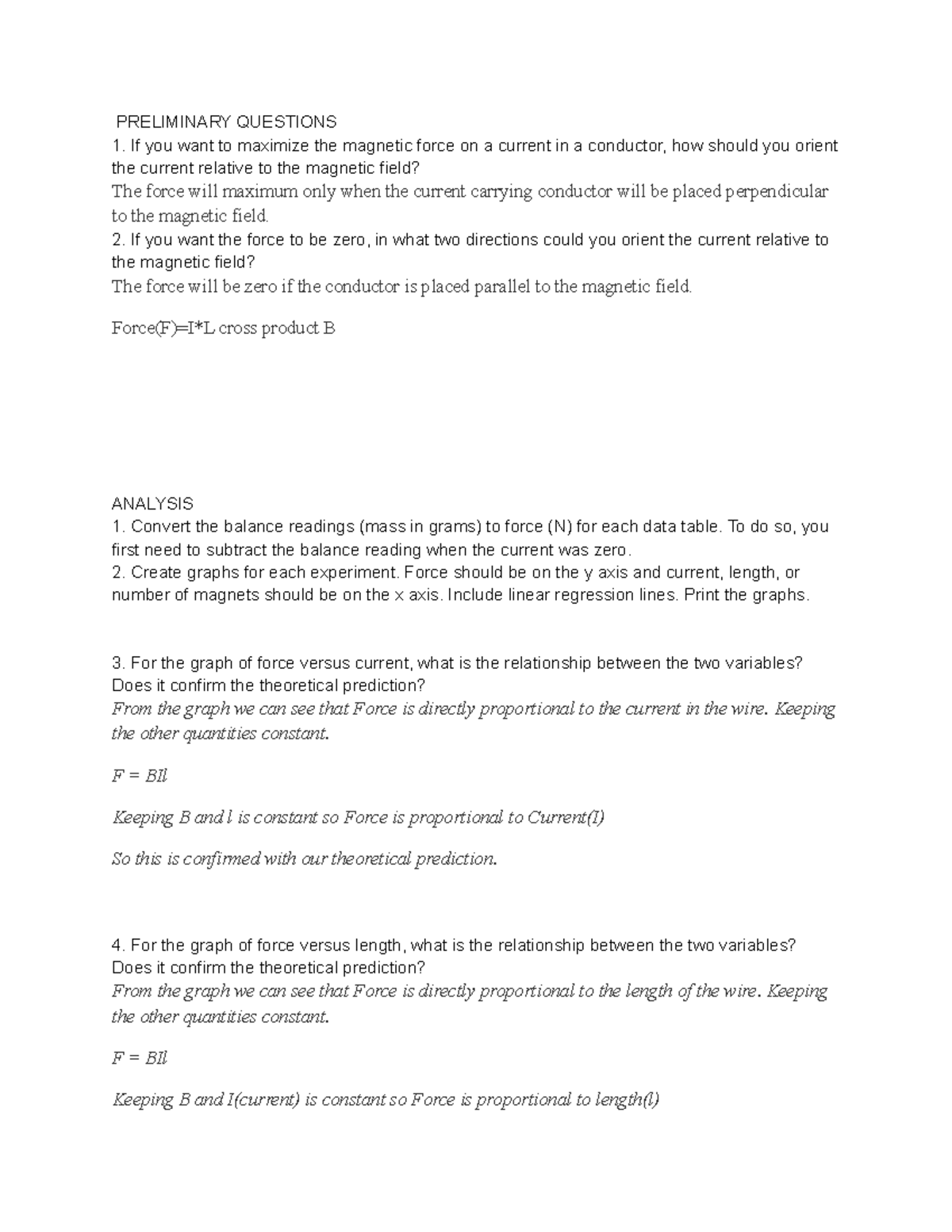 Lab7-physic 2 - Lab7-physic 2 - PRELIMINARY QUESTIONS If you want to ...
