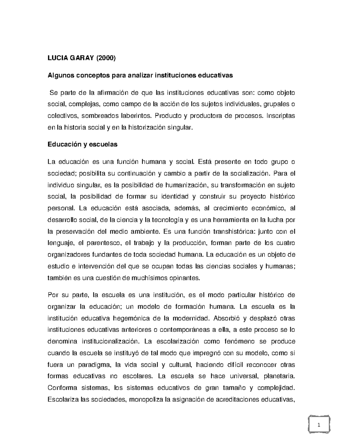 PDFLucia Garay Algunos conceptos para Analizar Instituciones - LUCIA ...