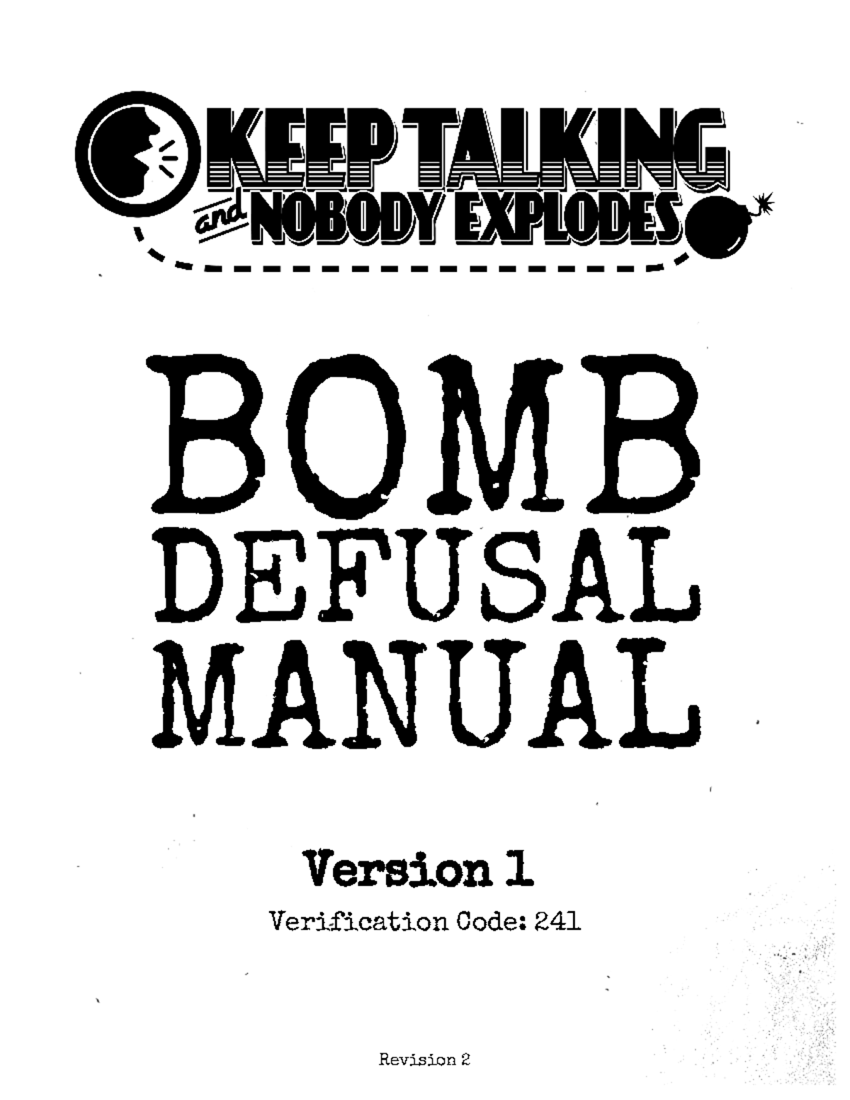 Bomb Defusal Manual - English - BOMB Revision 2 DEFUSAL MANUAL Version ...