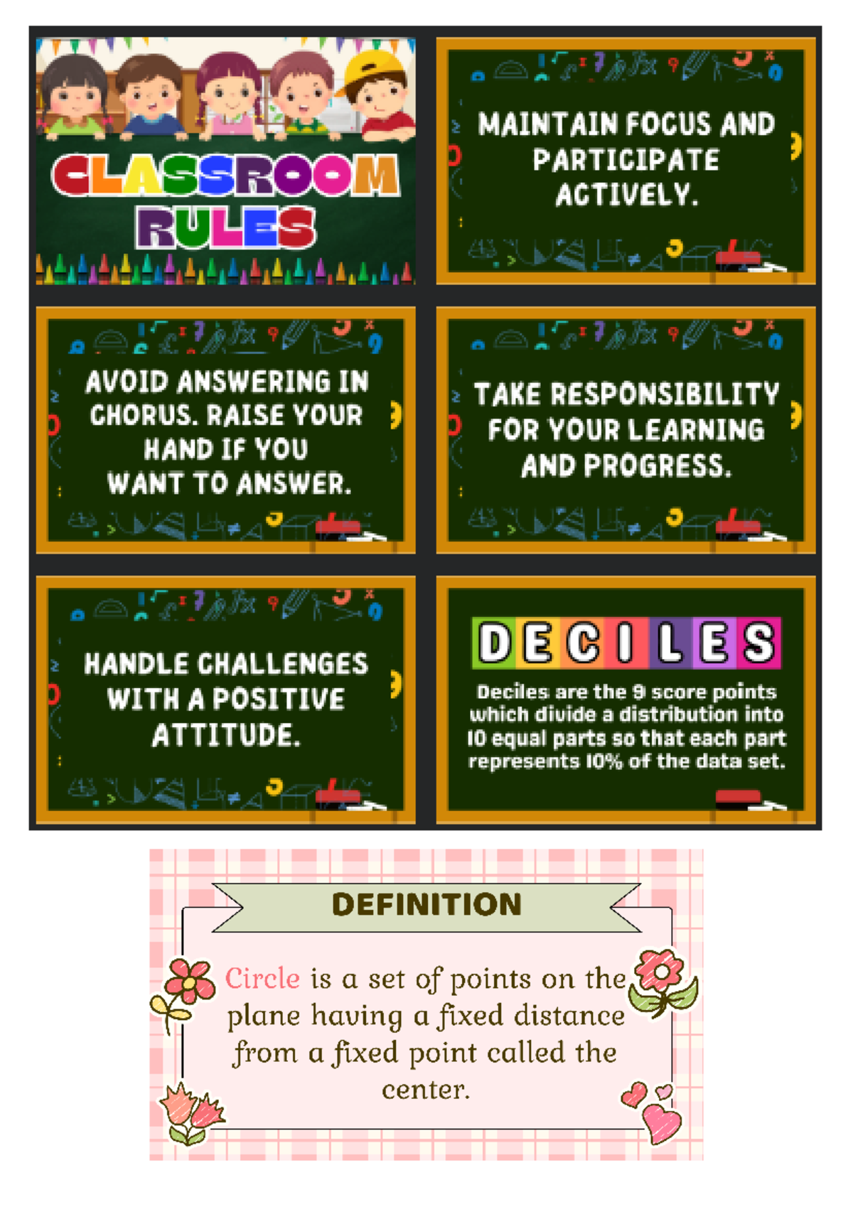 Classroom rules - MAINTAIN FOCUS AND CLASSROOM PARTICIPATE ACTIVELY ...