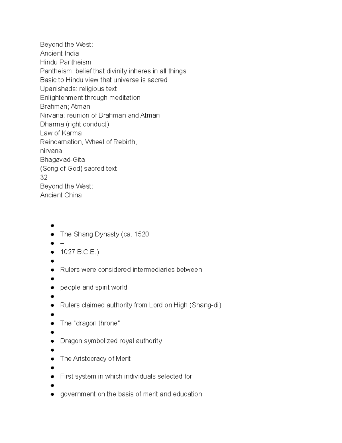 Chapter 1 Part 13 - Presentation Notes - Beyond the West: Ancient India ...