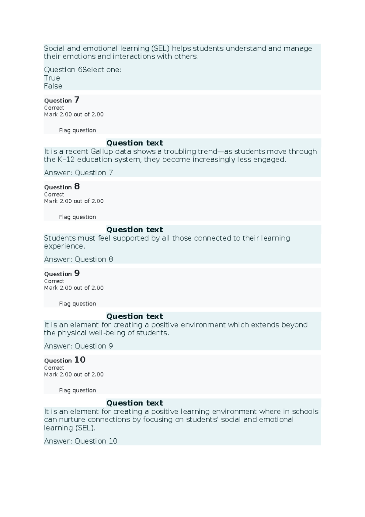 1111 - Social and emotional learning (SEL) helps students understand ...