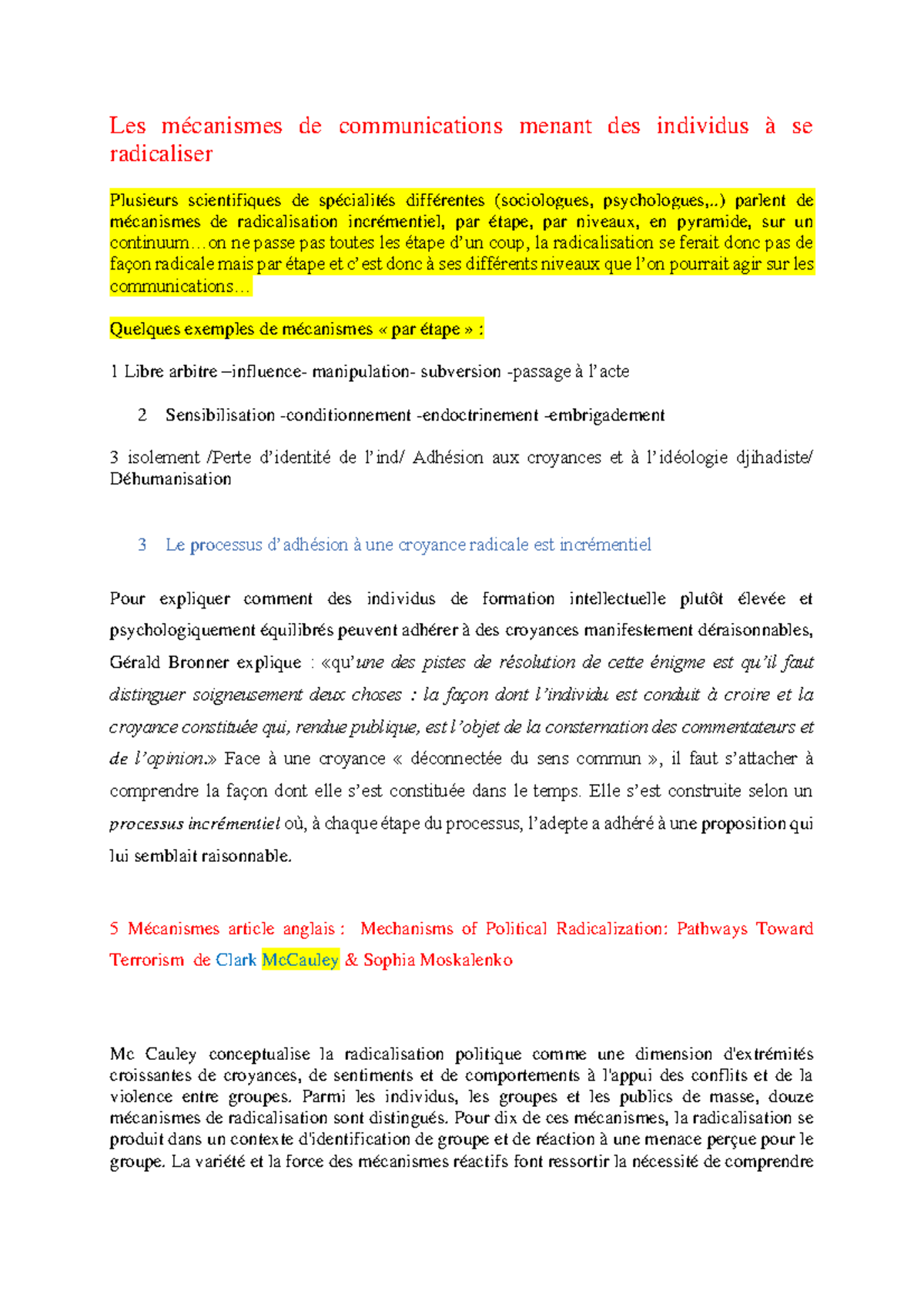 5 Les mécanismes de communications menant des individus à se ...