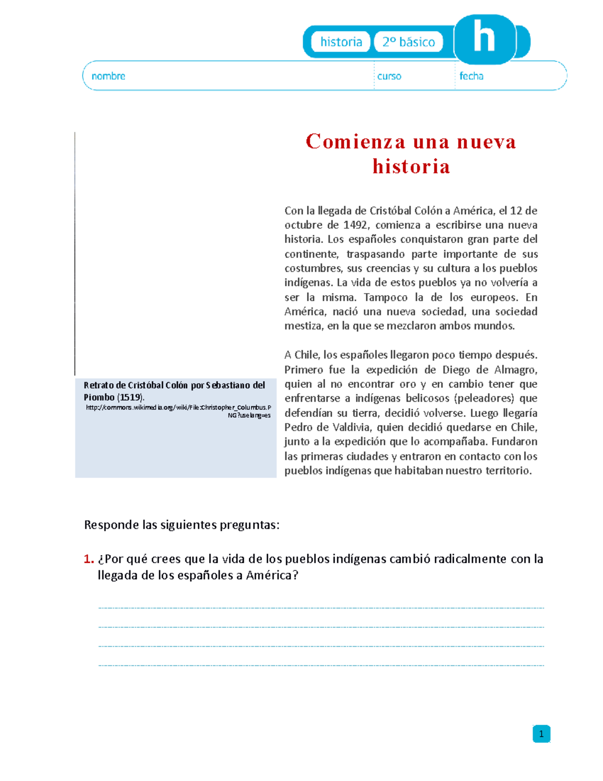 Arreglar e imprimir - lenguaje - Comienza una nueva historia Con la ...