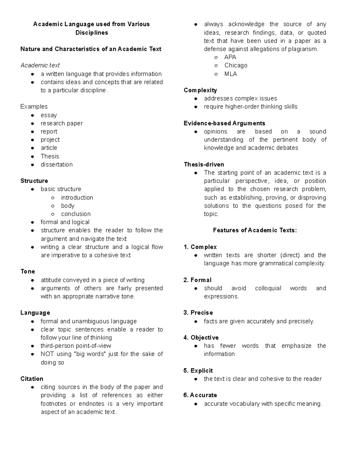 EAPP-L1 Academic-Language-used-from-Various-Disciplines-1 - Academic ...