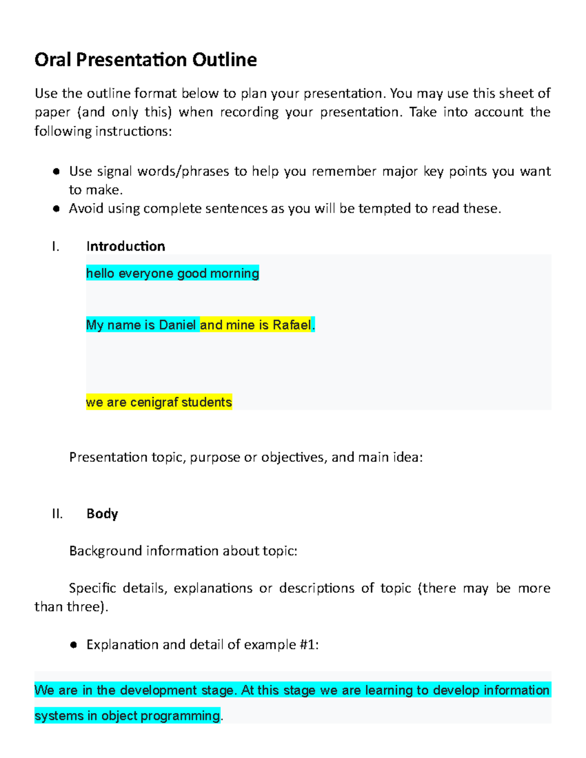 AP08n AA9n EV04n Formaton Oraln Presentationn Outline 52631 d88779 fa1b ...