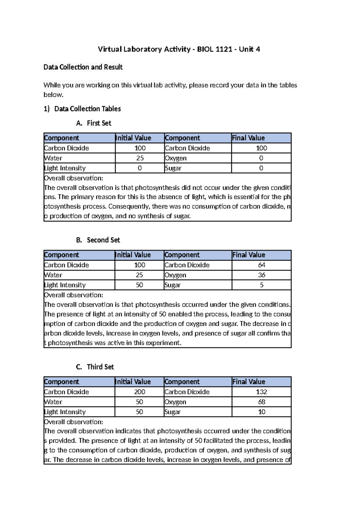 Experiment 3 - Data Collection and Result - Virtual Laboratory Activity ...