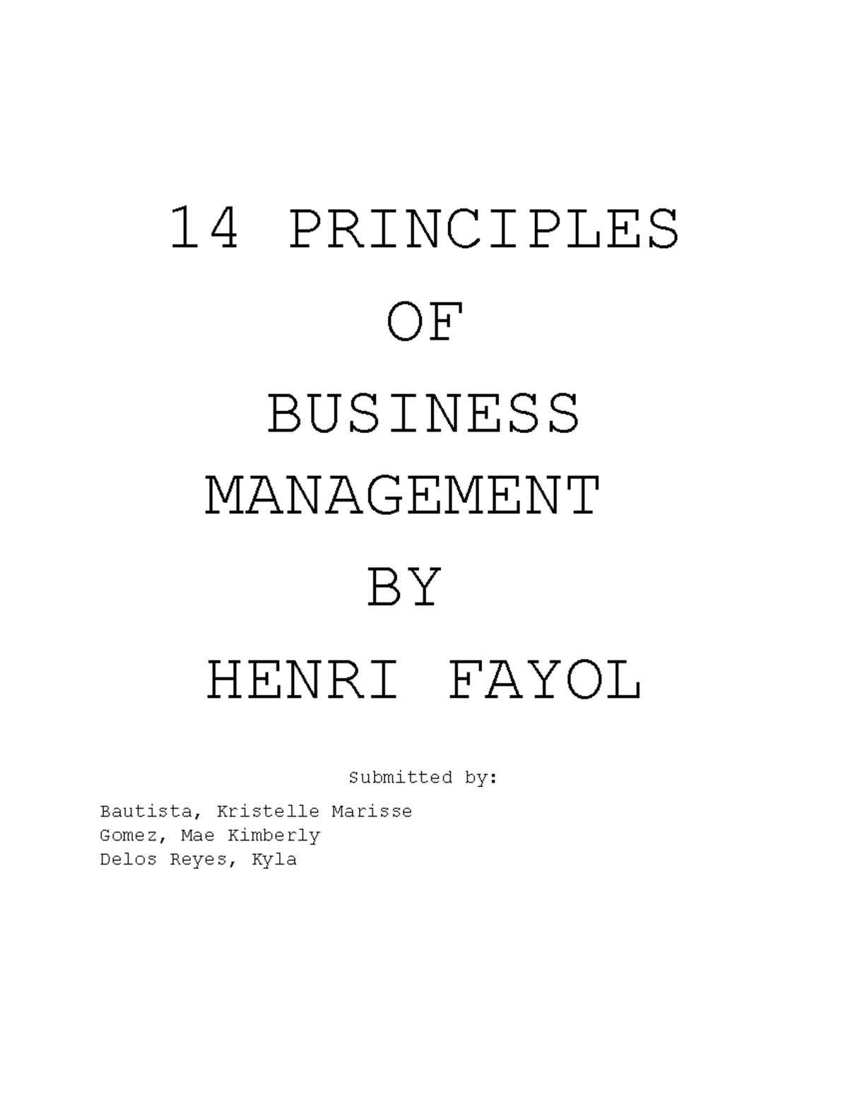 Exam 13 March 2013, questions and answers - 14 PRINCIPLES OF BUSINESS ...