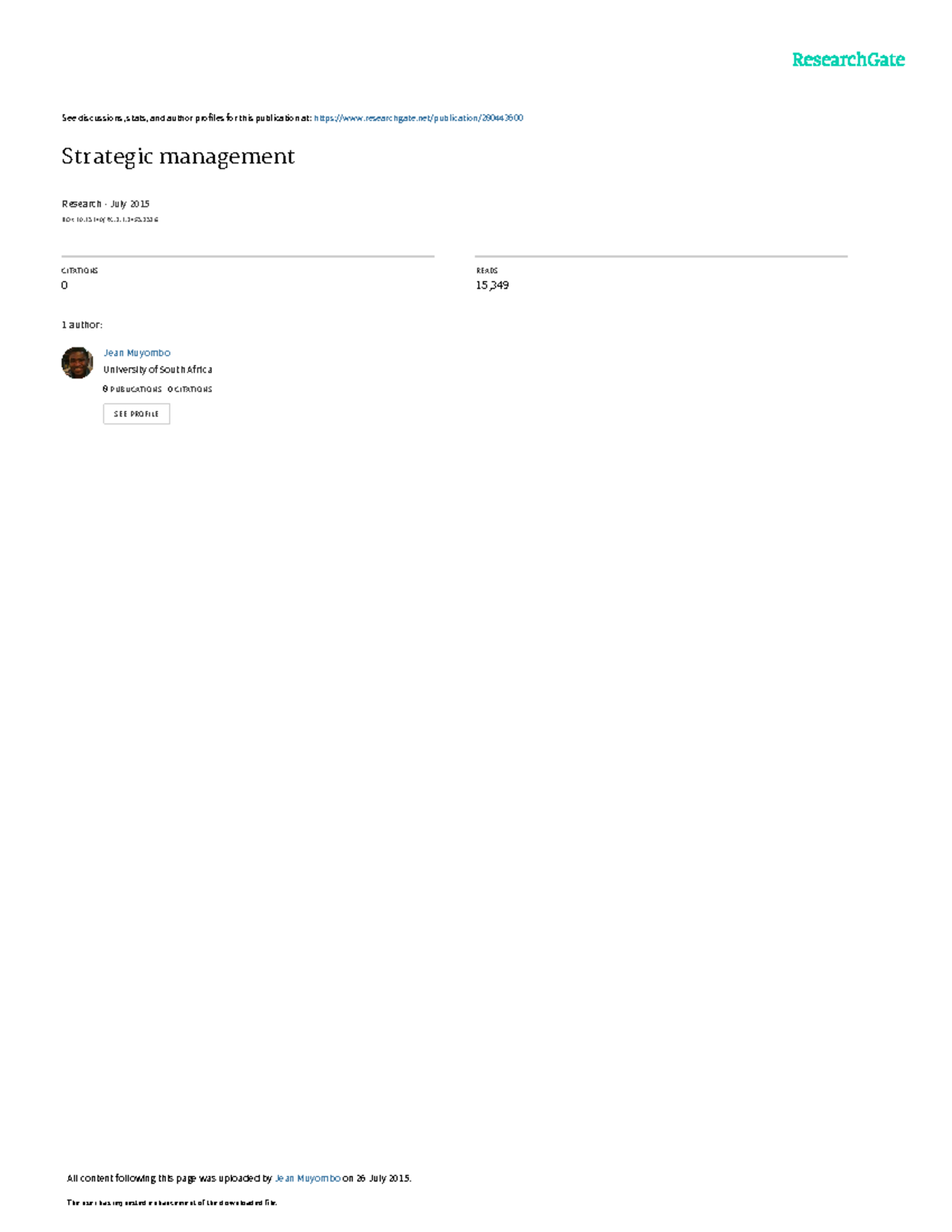 Louw & Venter (Editors) 2020. Strategic management. Fourth edition ...