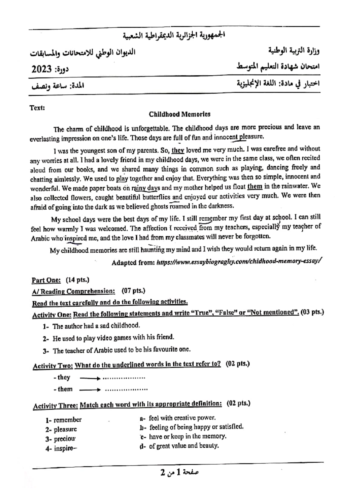 Bem-english-2023 - kkhh - English for Specific Purposes - Studocu