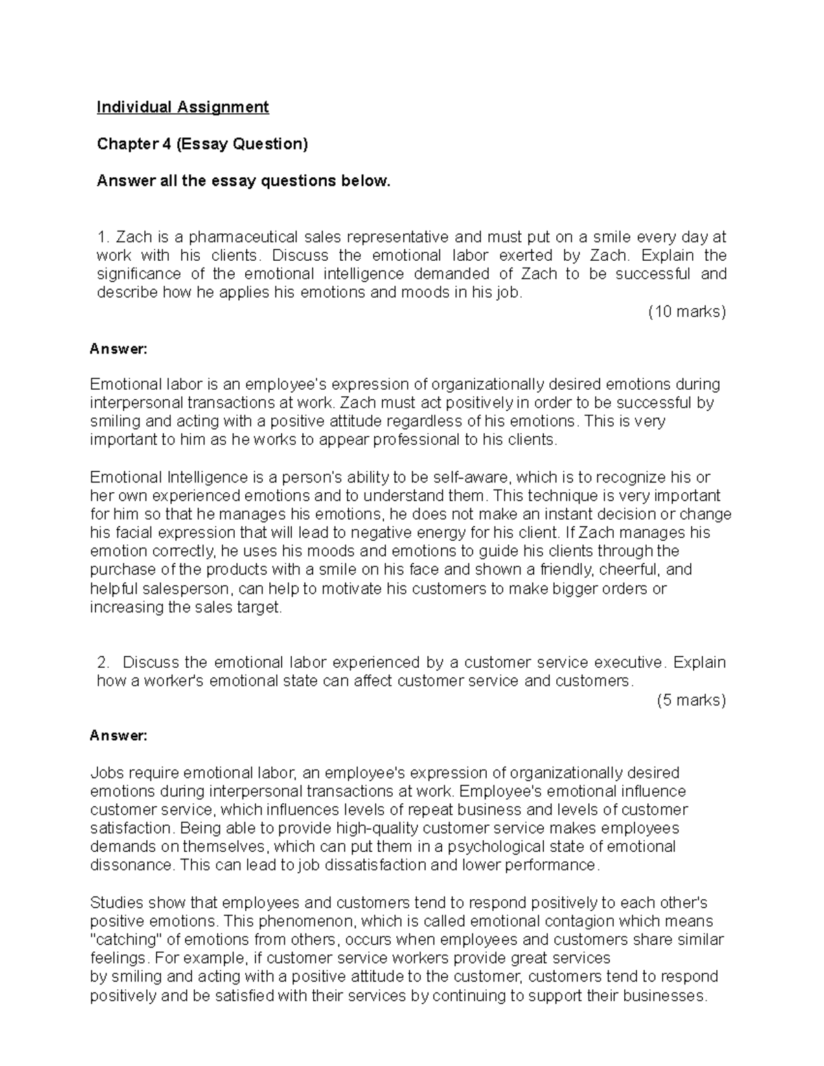 Individual Assignment (Case Study Chapter 4) - Individual Assignment ...