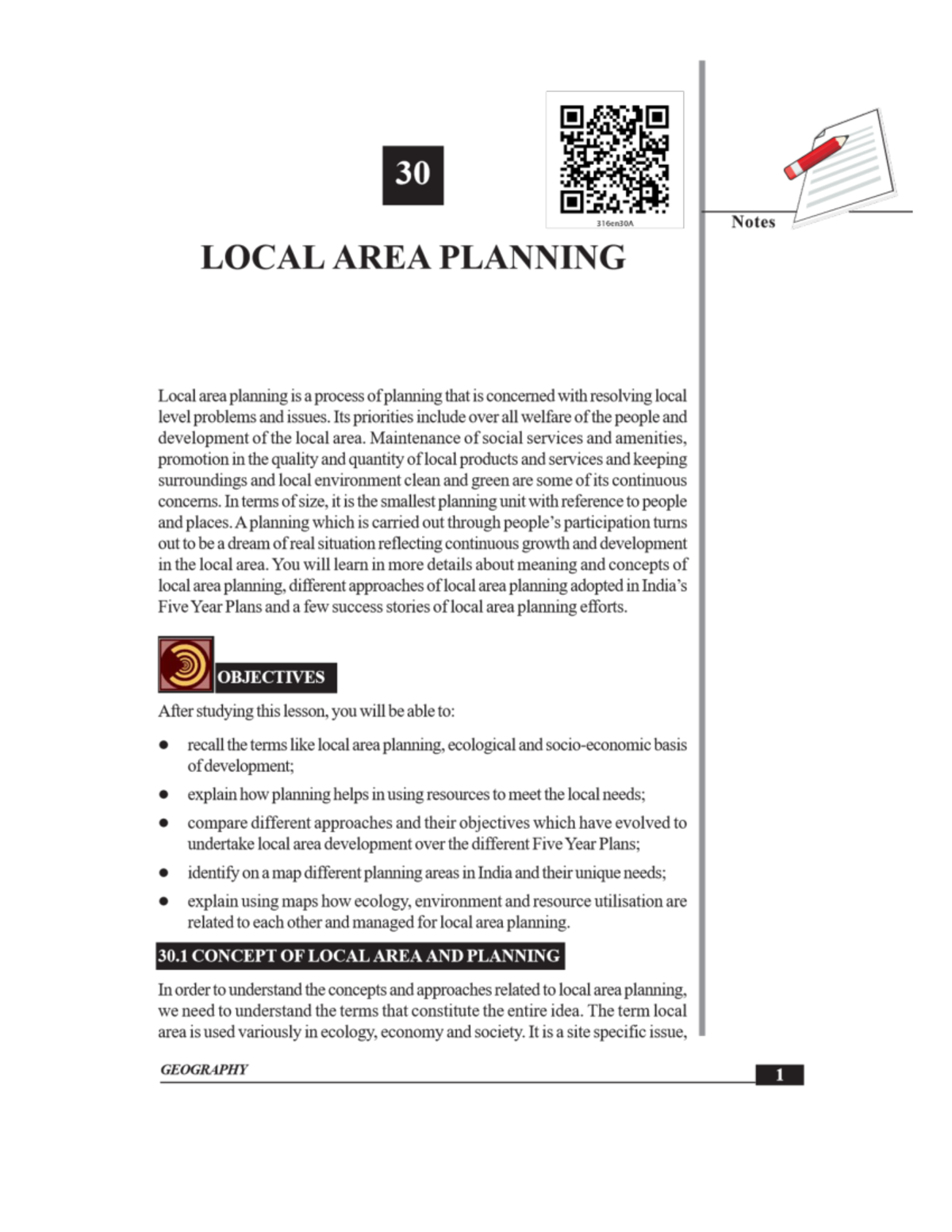Local area planning - Geography lectures notes - Geogarphy - Studocu