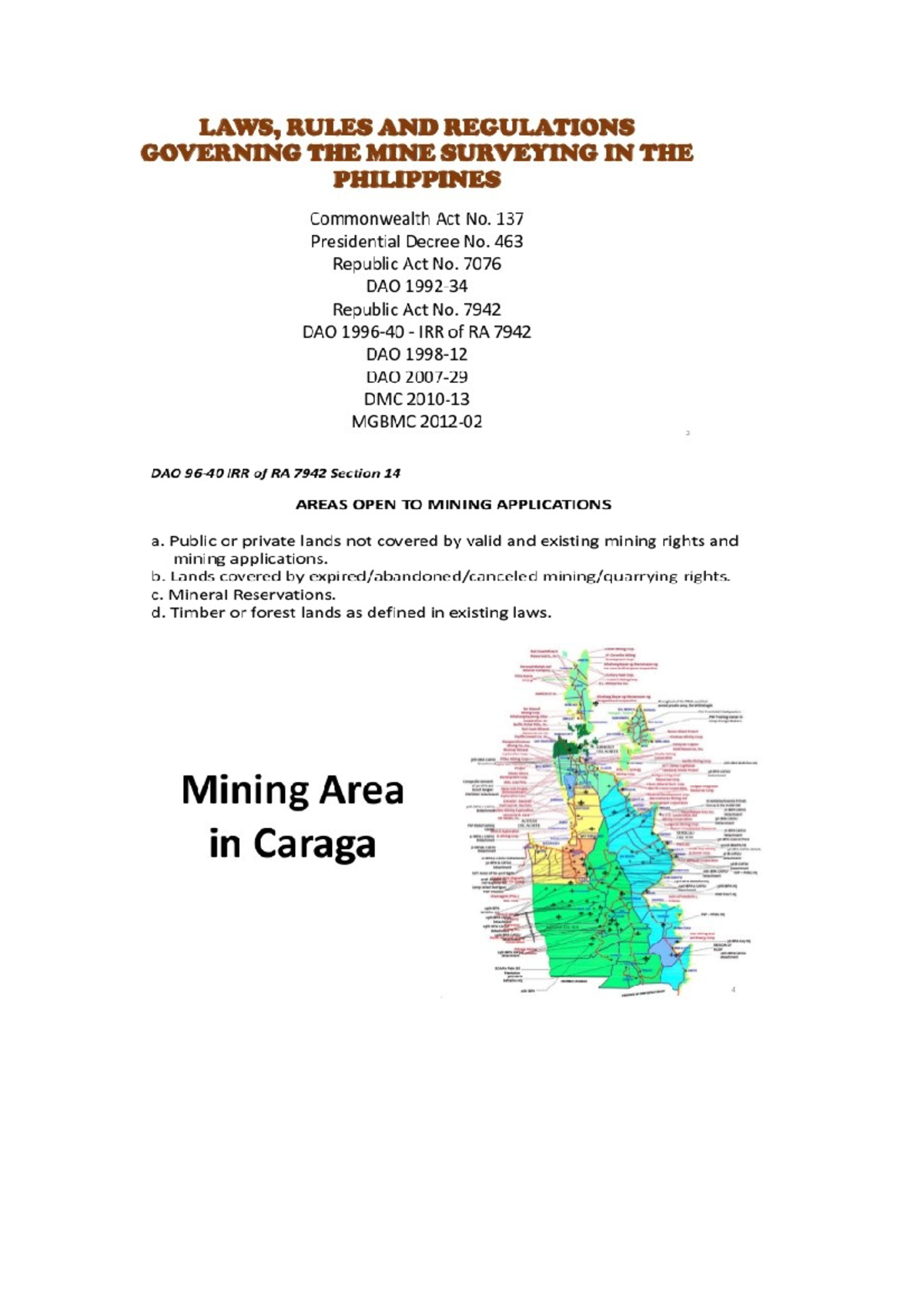 Mine surveying - Geodetic Engineering - NVSU - Studocu