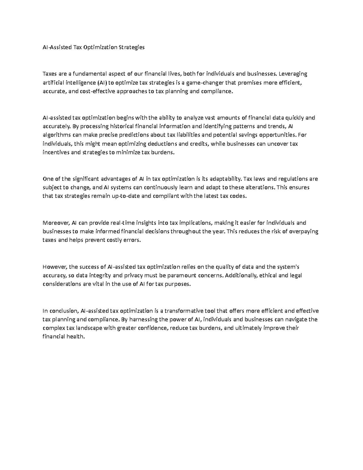 AI12 - Artificial Intelligence (AI) has emerged as a transformative ...