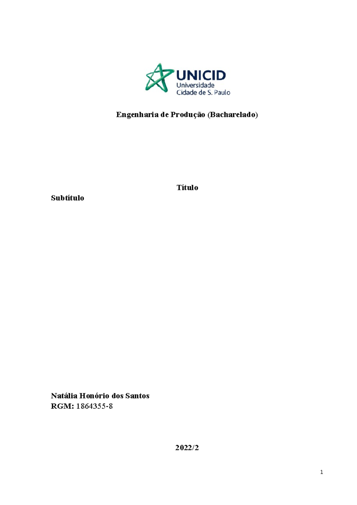 Template TCC Unicid - modelo - Engenharia de Produção (Bacharelado ...