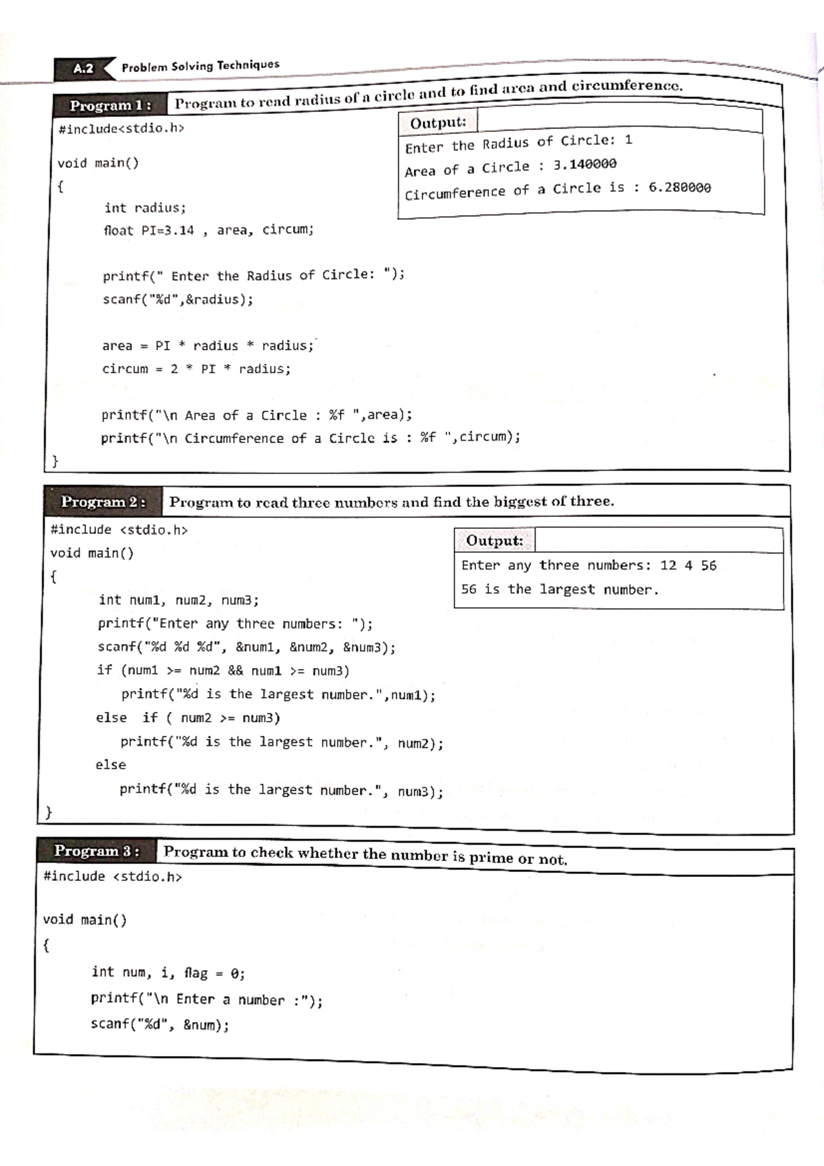 Programming C Lab Problem Solving Techniques Using C Lab Manuals With