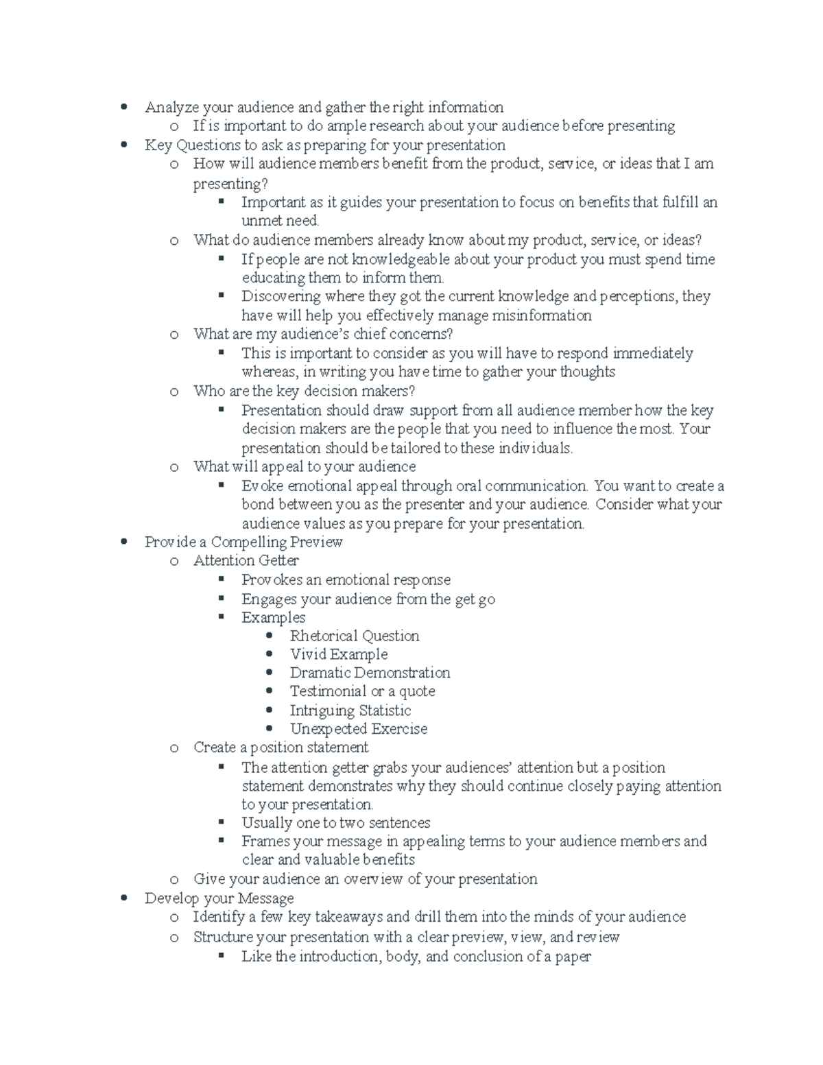 Presentation Guide - Analyze your audience and gather the right ...