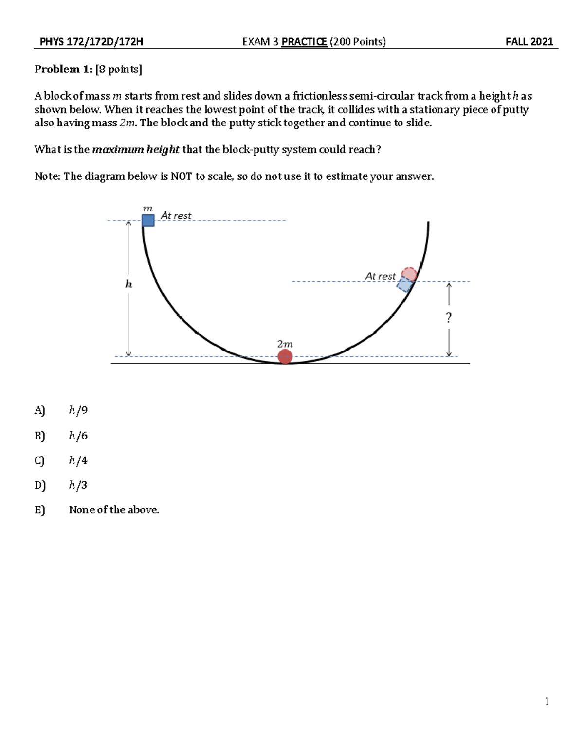 PHYS172 F21-Exam3- Practice Exam for the best study review sheet ever ...