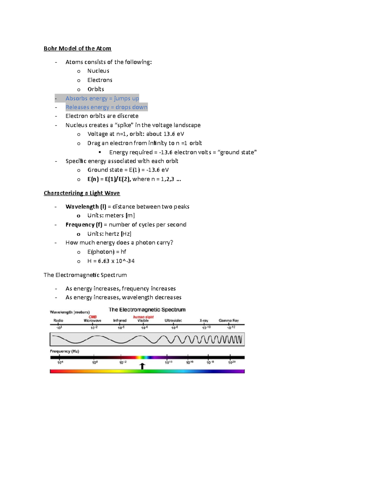 Models of the Atom - Bohr Model of the Atom Atoms consists of the ...