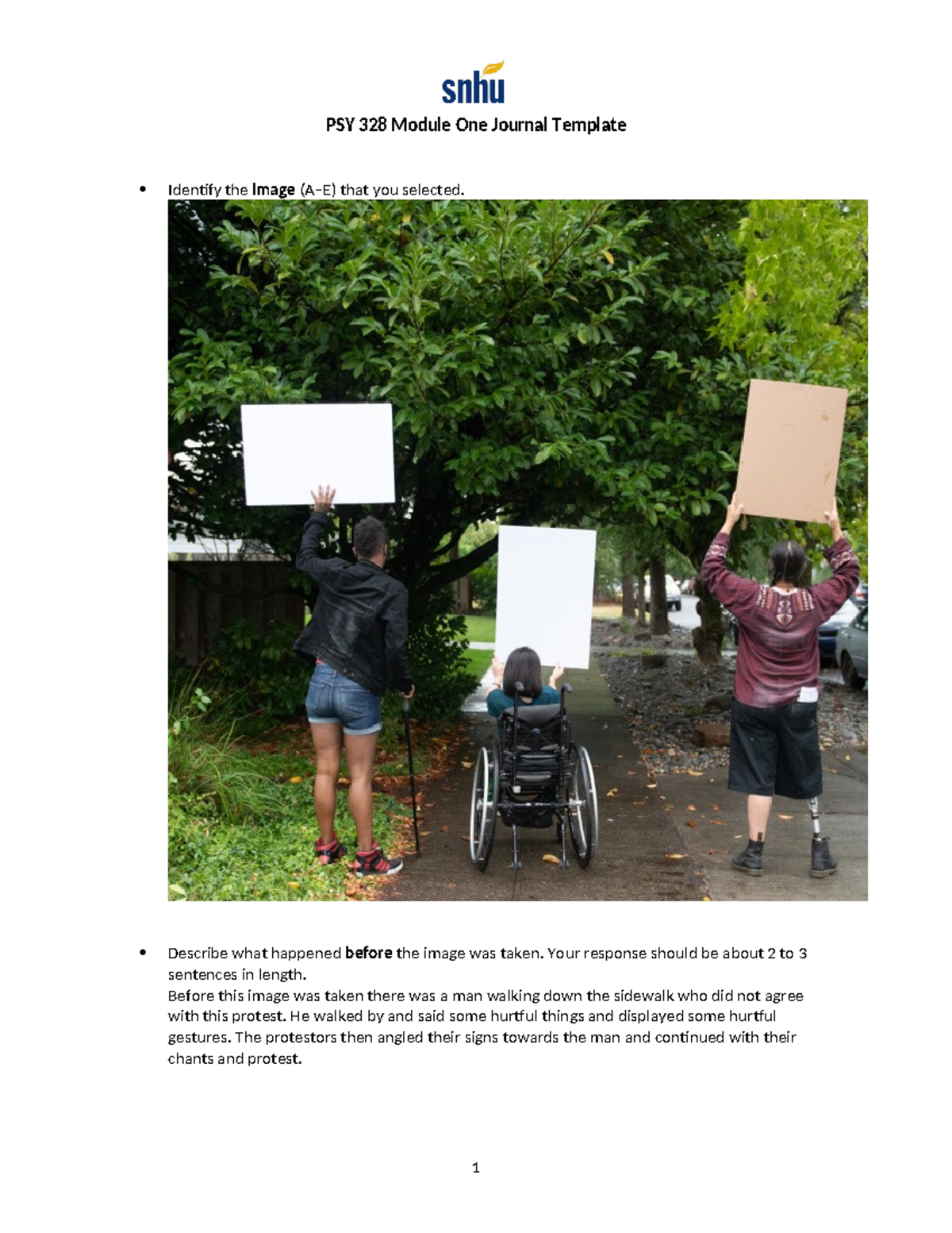 PSY 328 Module One Journal: Reflection on Image Selection and Context - PSY 328 Module One ...