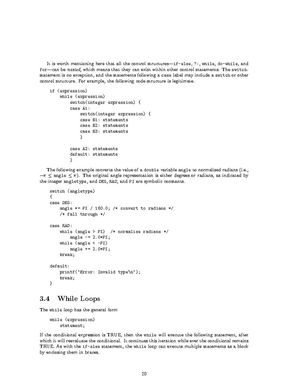 C Programming 2 Good It Is Worth Mentioning Here That All The Control Structures—if Else