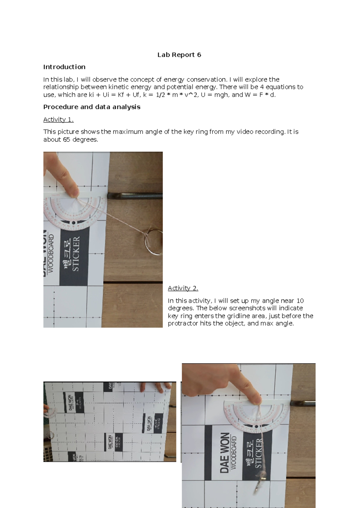 Lab 6 - Lab Report 6 Introduction In this lab, I will observe the ...