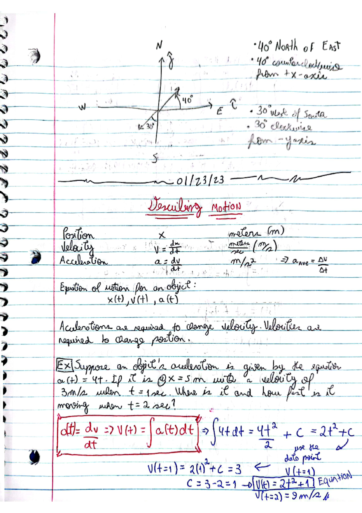 PHY notes 1 - Use of motion formulas in exercises - PHY2053 - Studocu