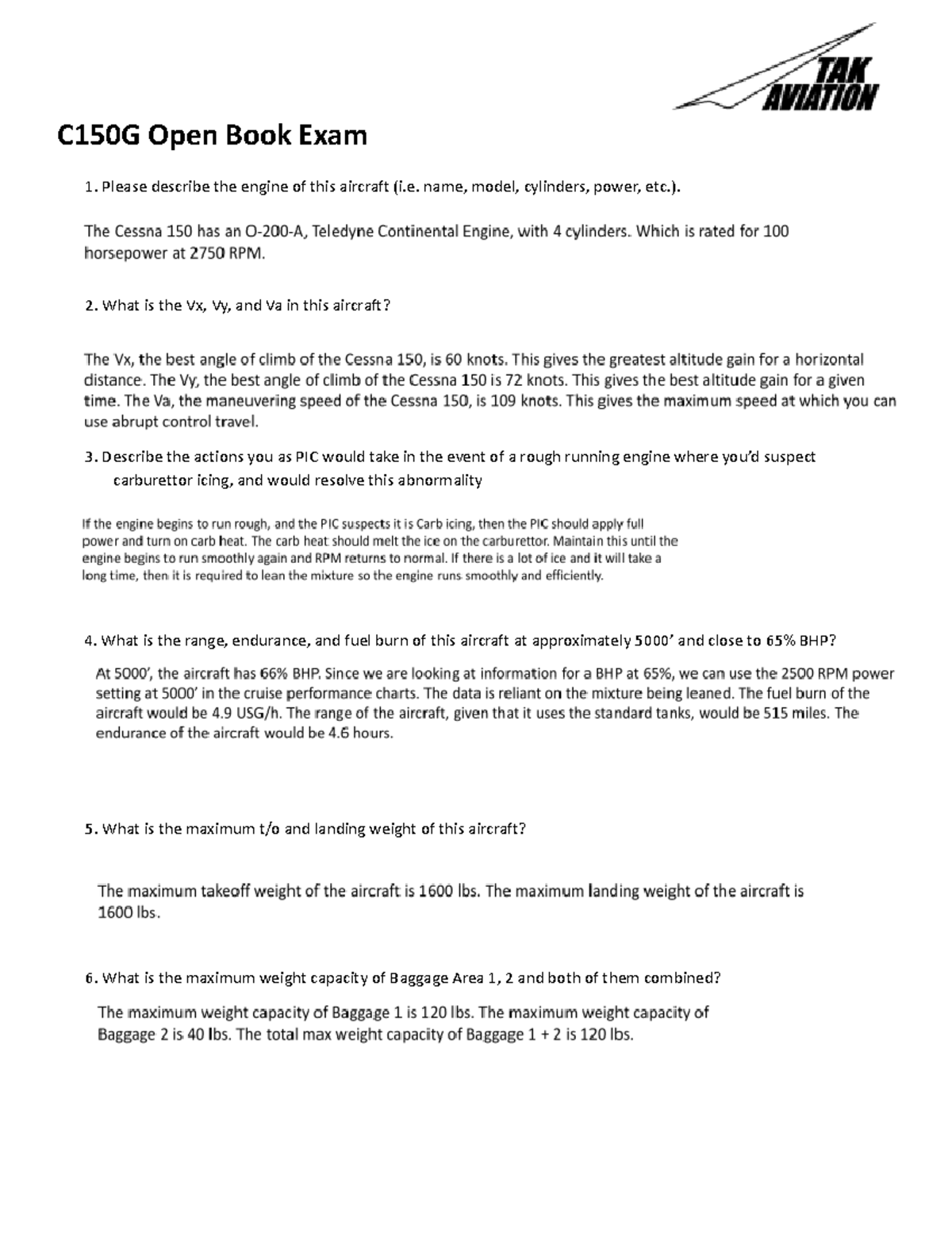 Open Book Exam Completed - C150G Open Book Exam Please describe the ...