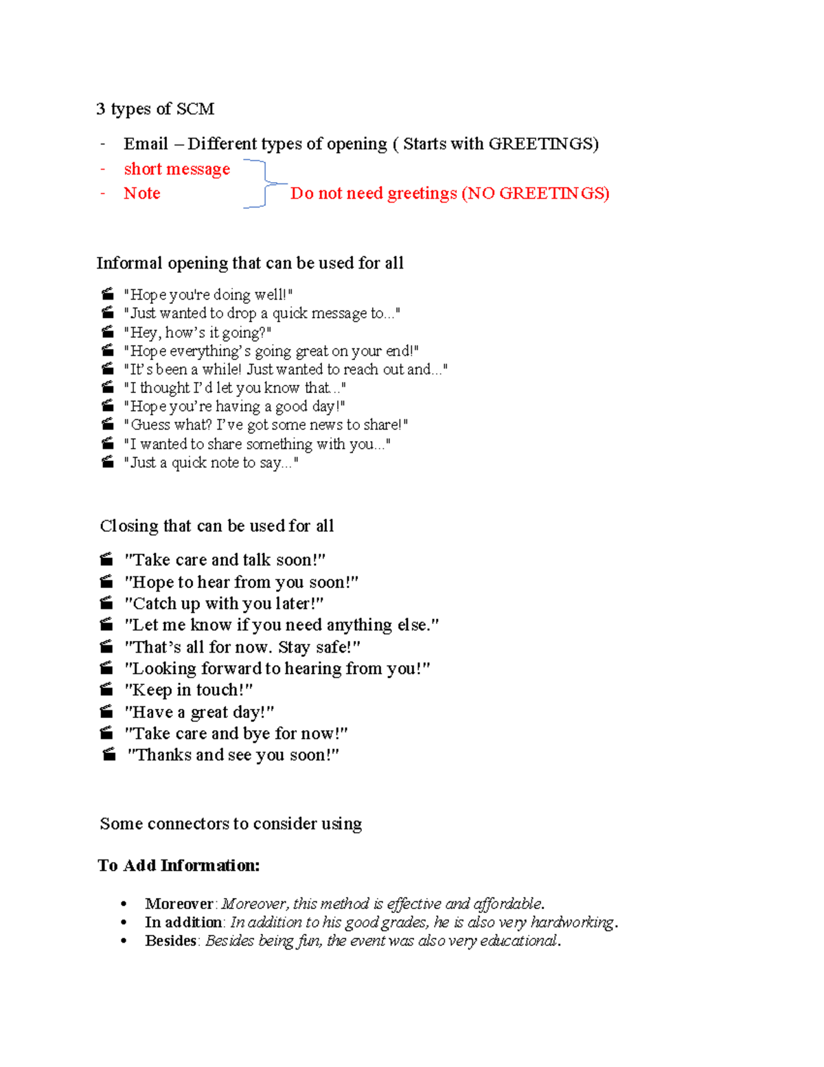 3 types of SCM - Use it - 3 types of SCM - Email – Different types of ...
