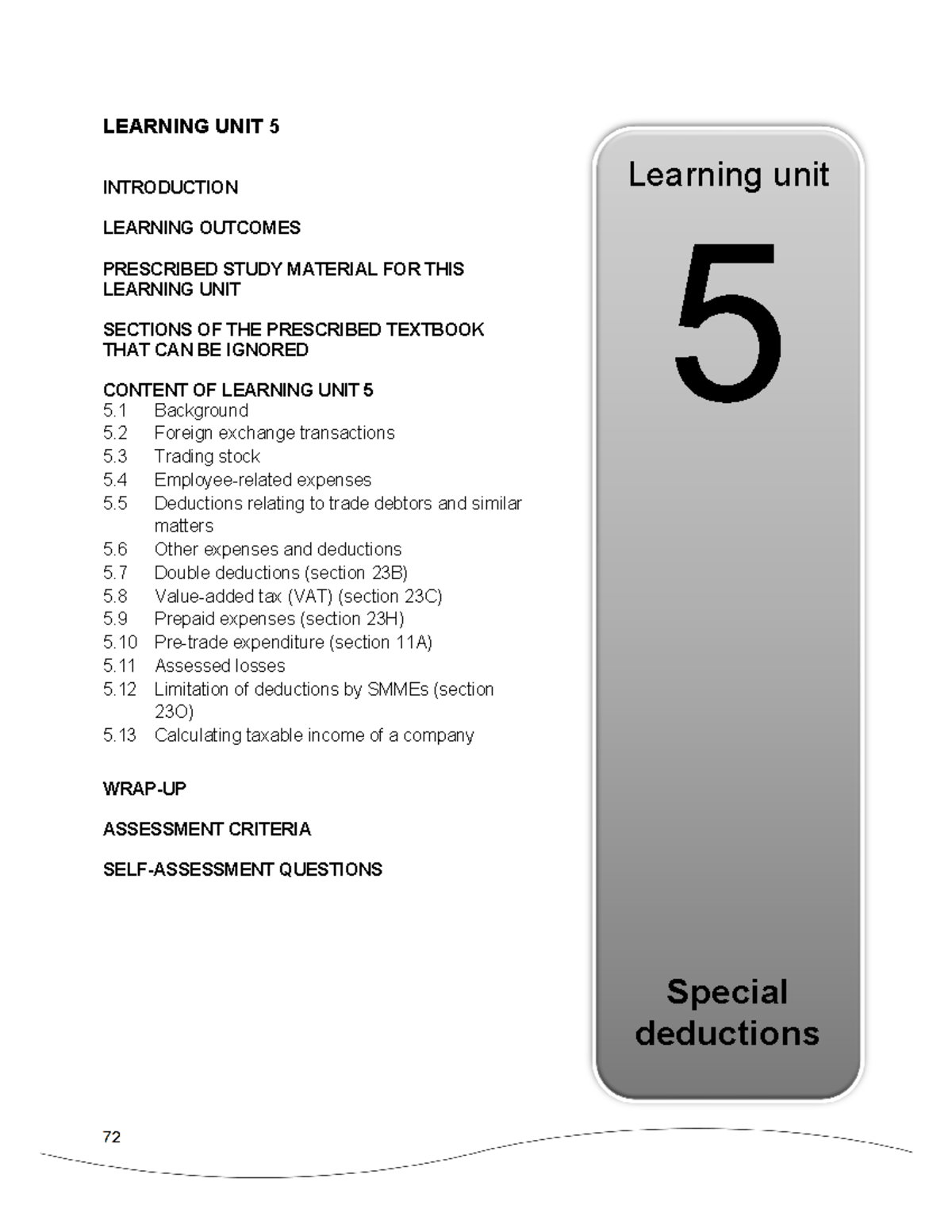 TAX3701 2023 TL 102 Learning unit 5 - LEARNING UNIT 5 INTRODUCTION ...