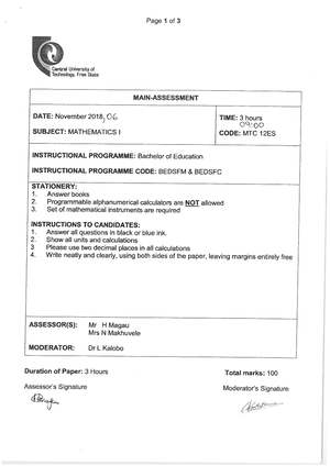 ITT12ES SPE S1 2020 - Past papers - CMP12ES - Studocu