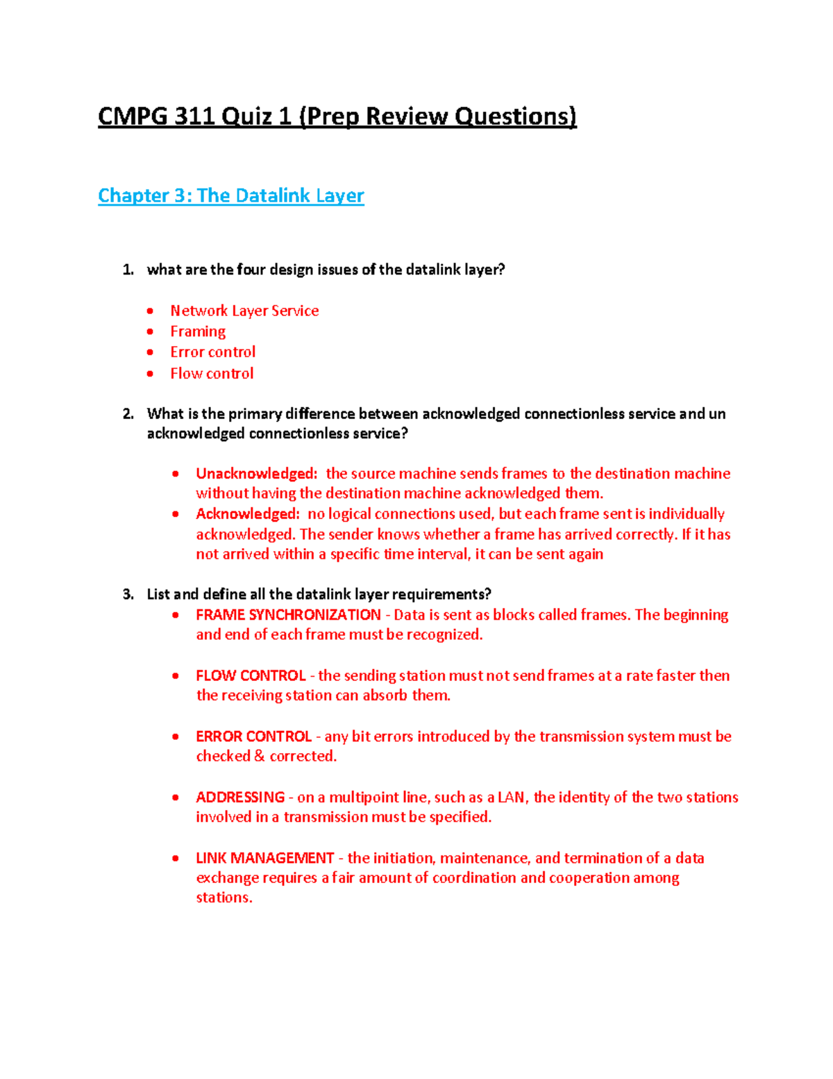 CMPG 311 Quiz 1 Practice exercises - CMPG 311 Quiz 1 (Prep Review ... CMPG 311 Quiz 1 Practice exercises - CMPG 311 Quiz 1 (Prep Review ...