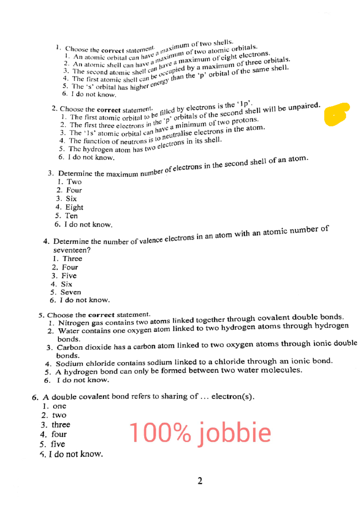 ASSIGNMENT .Biology self test questions with proper understanding - two ...