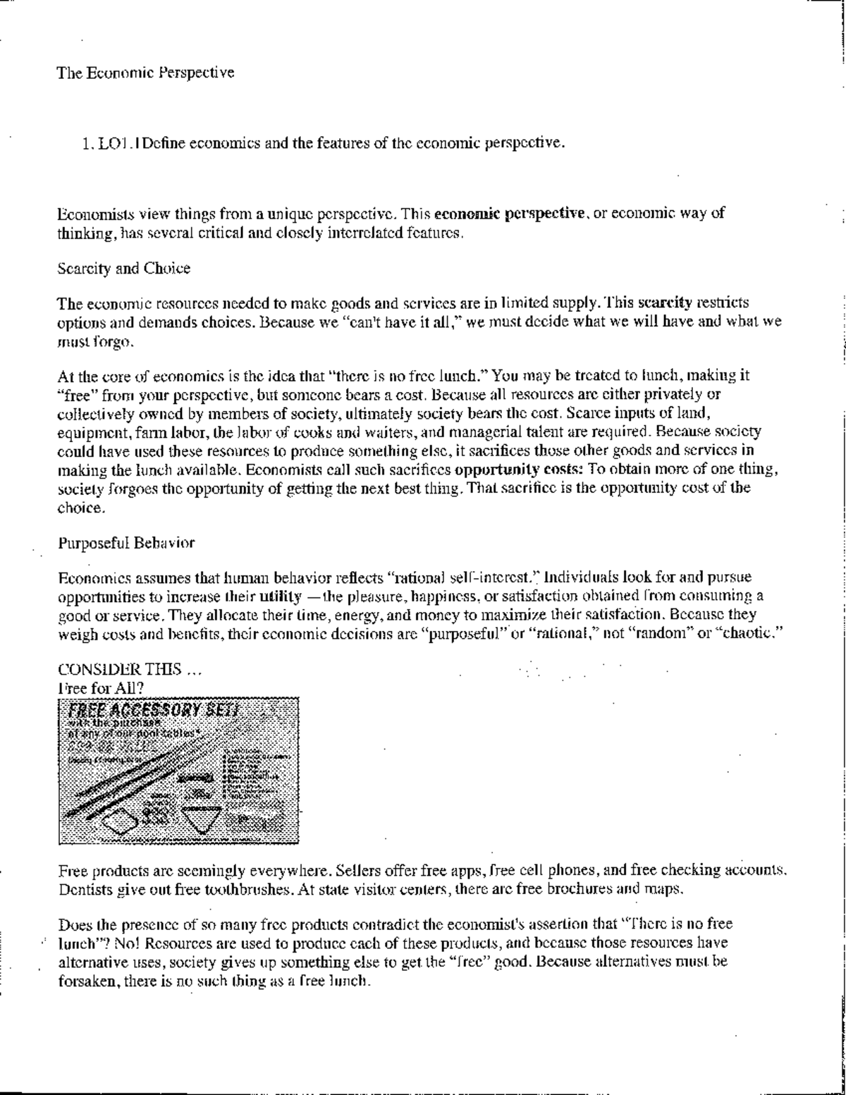 AP Economics CH 1 - chapter 1 - Studocu