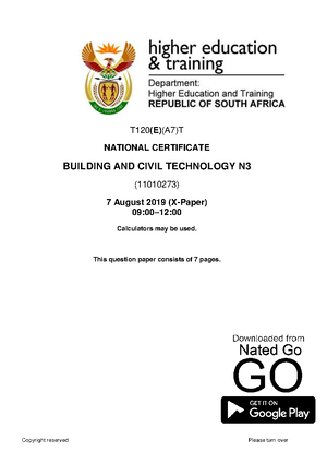 Mathematics N1-N3 Syllabus - Studocu