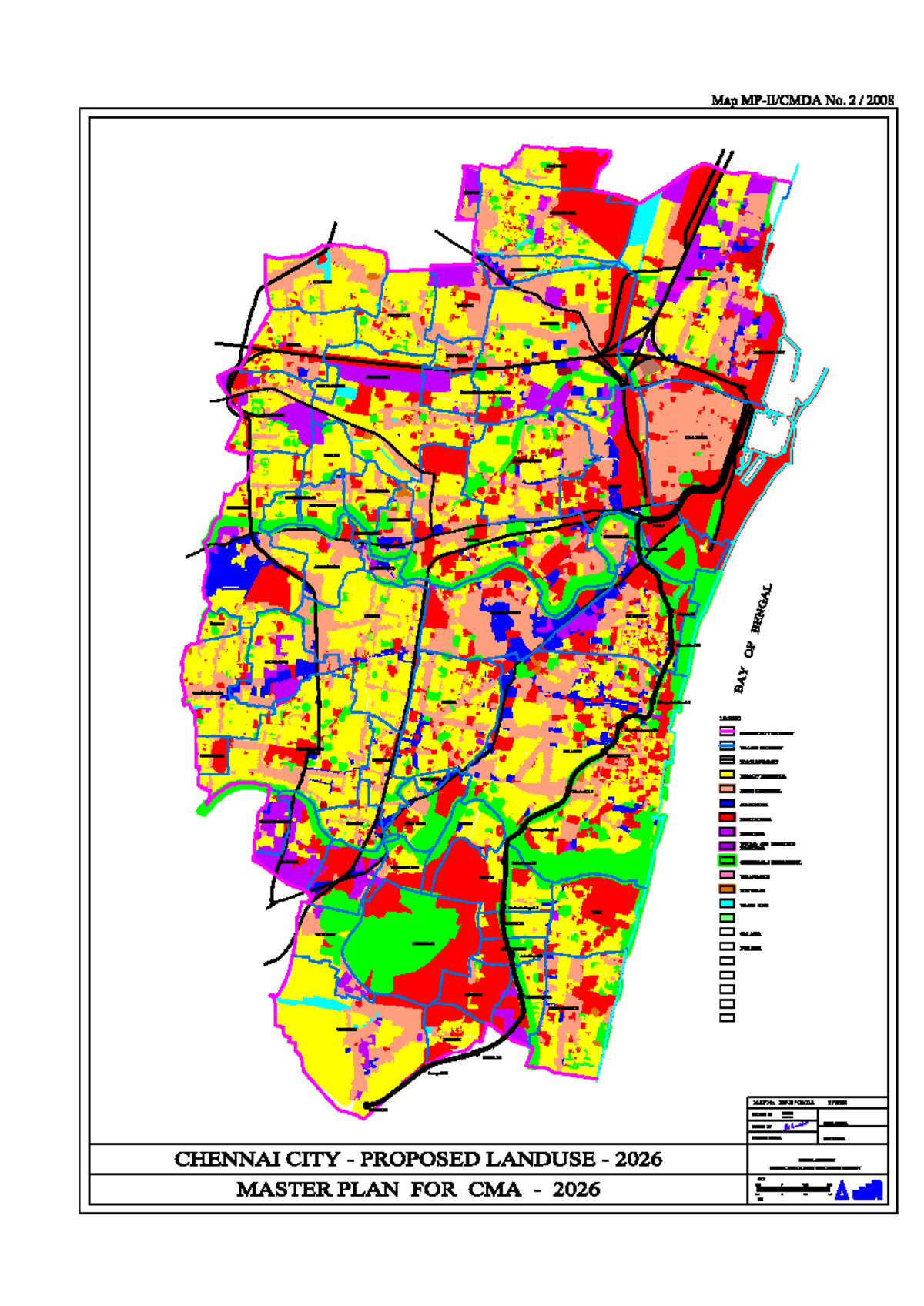 Chennai City Land Use - Urban Planning - Map No. LEGEND PRIMARY ...