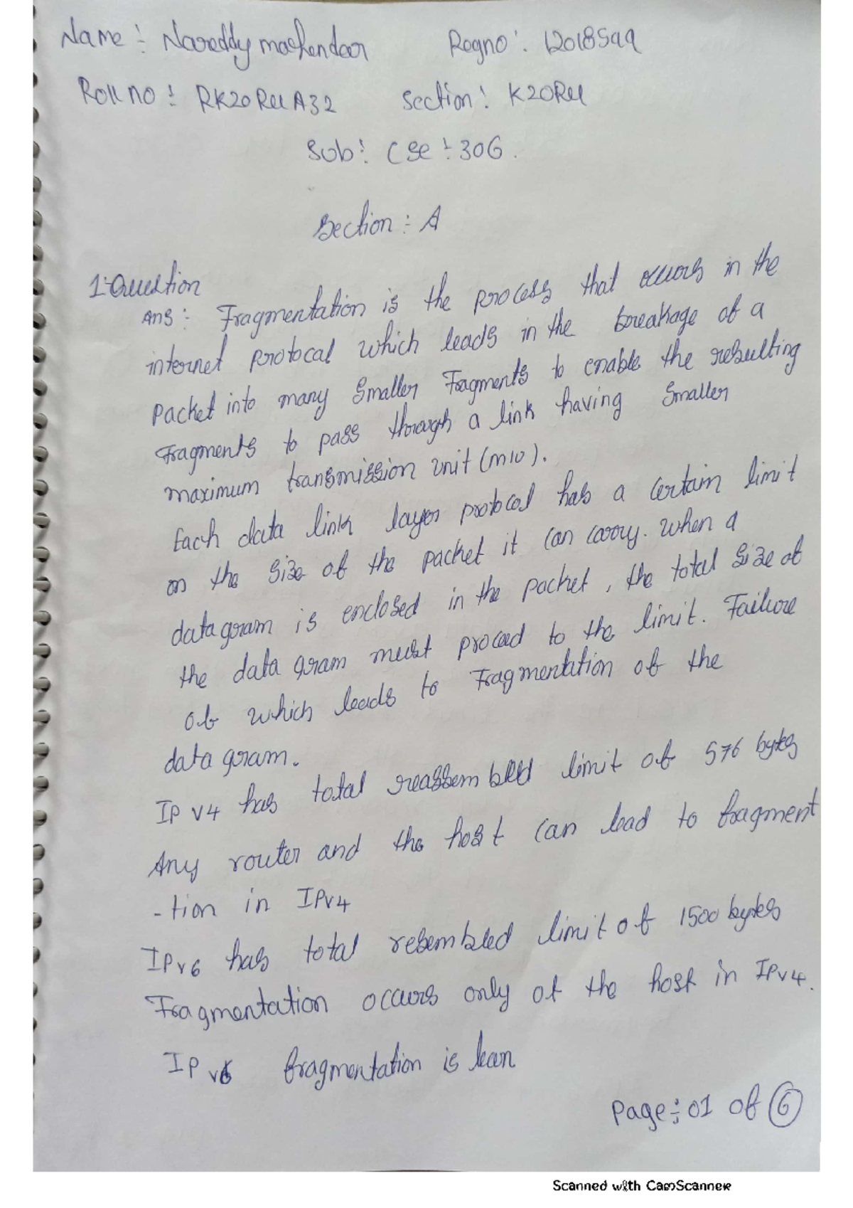 Cse 306 ca2 - Ca 2 - Networks - Studocu