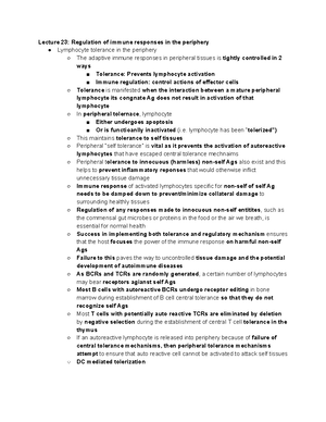 Chapter 2, Lecture 2 and 3 - Innate Immune System Lacks specificity ...