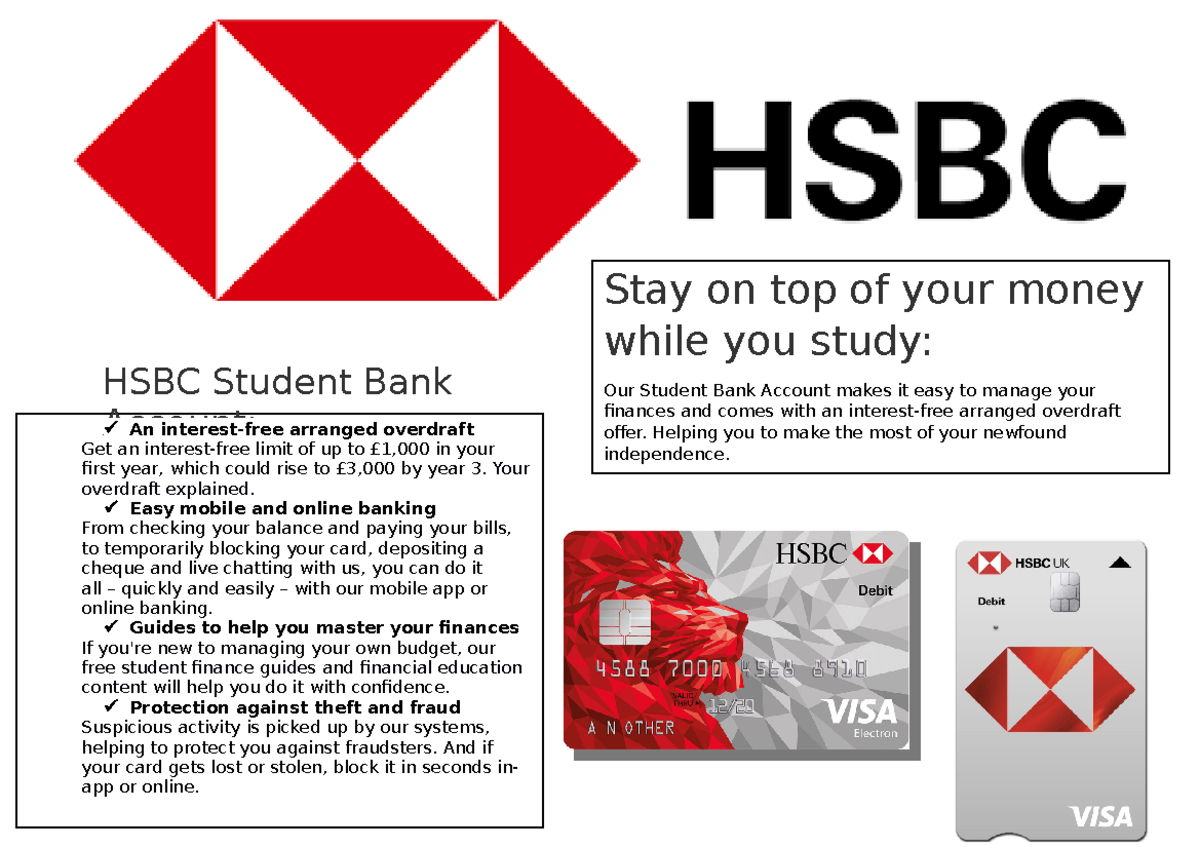 HSBC Student Bank Account - HSBC Student Bank Account: Stay on top of ...