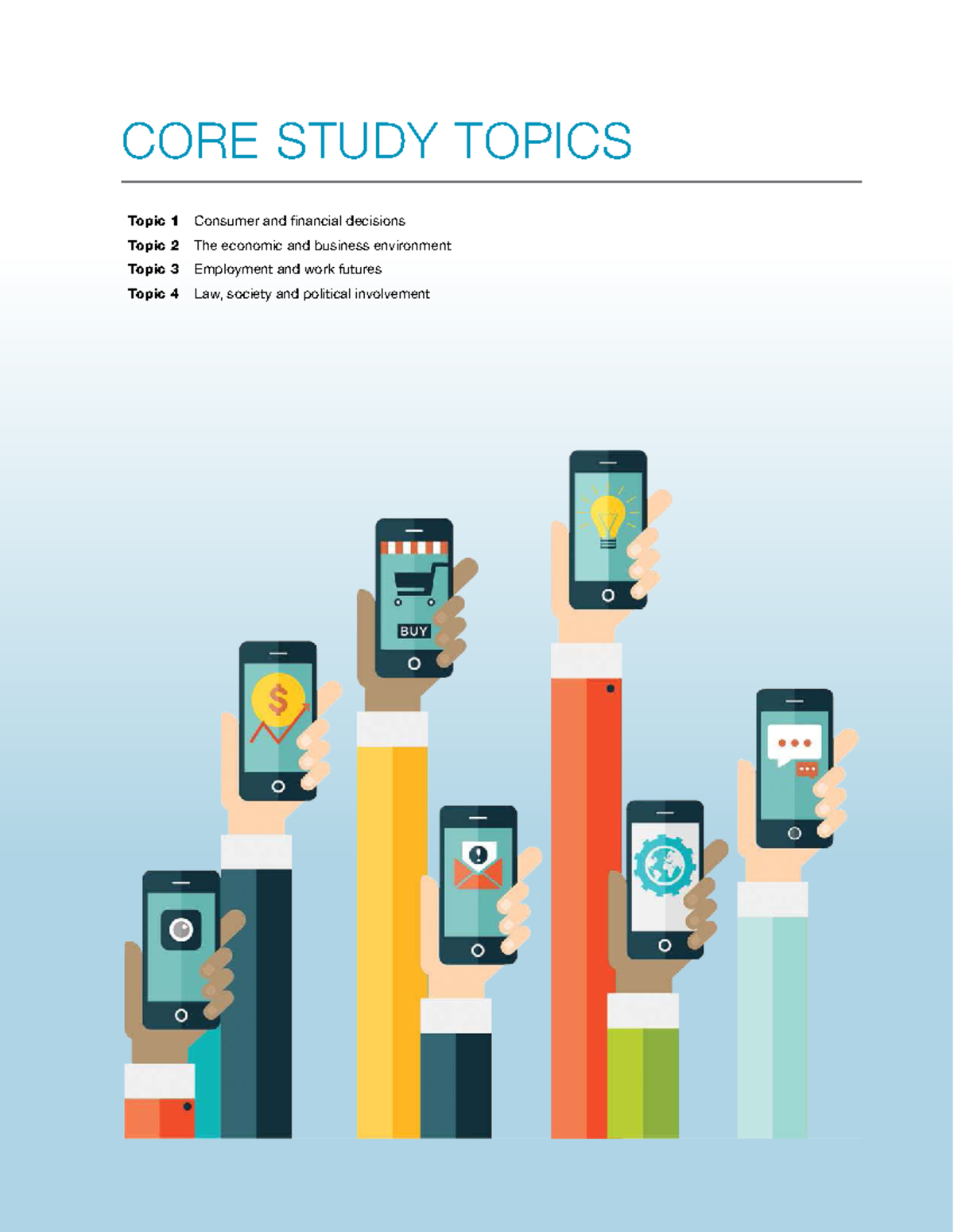 Core Study Topics - CORE STUDY TOPICS Topic 1 Consumer and financial ...