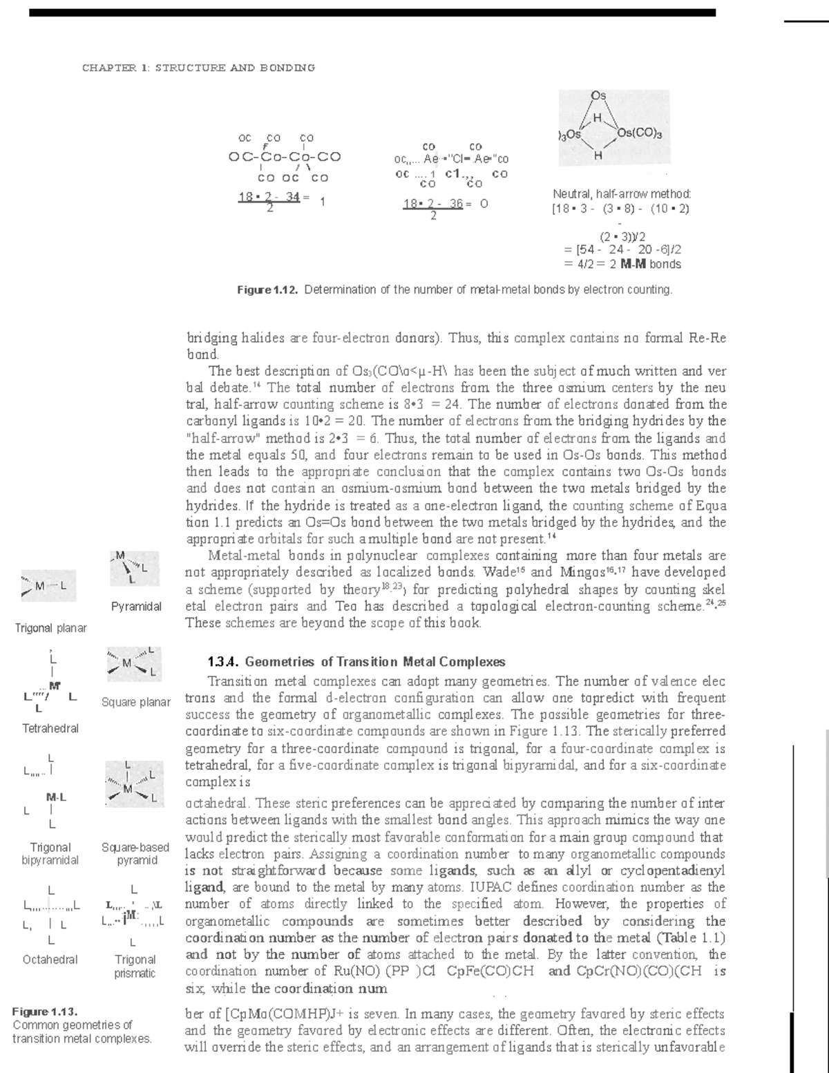 Bonding and orbital overlap in OM Complexes - CHAPTER 1: STRUCTURE AND ...