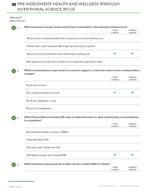 C787 Nutrition Study Guide - C787 - WGU - Studocu