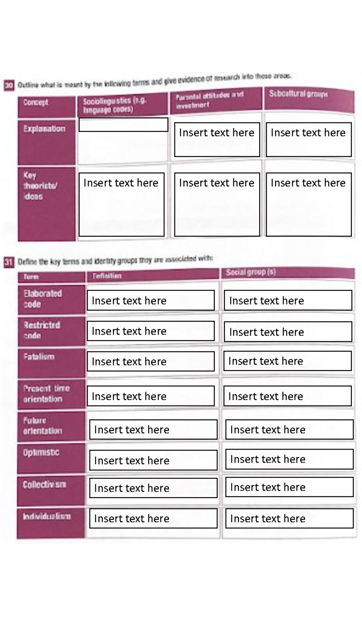 notes for business - Insert text here Insert text here Insert text here ...