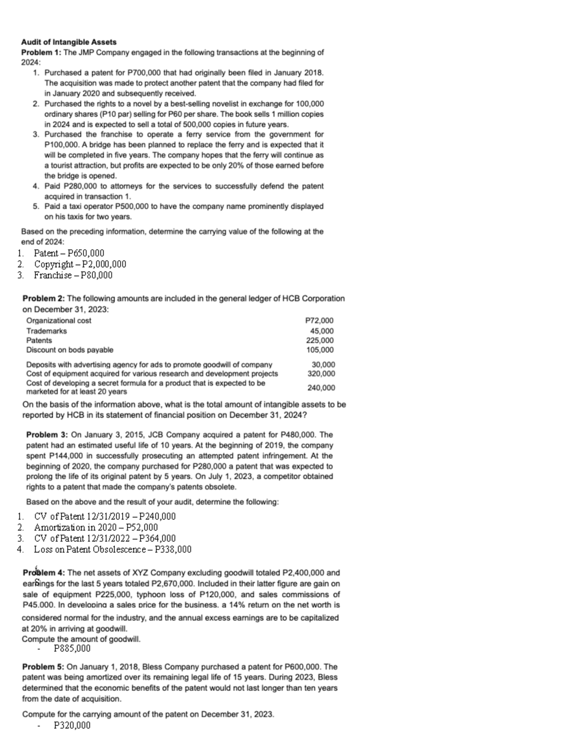 Intangible Asset - Financial Accounting and Reporting - 1. Patent ...