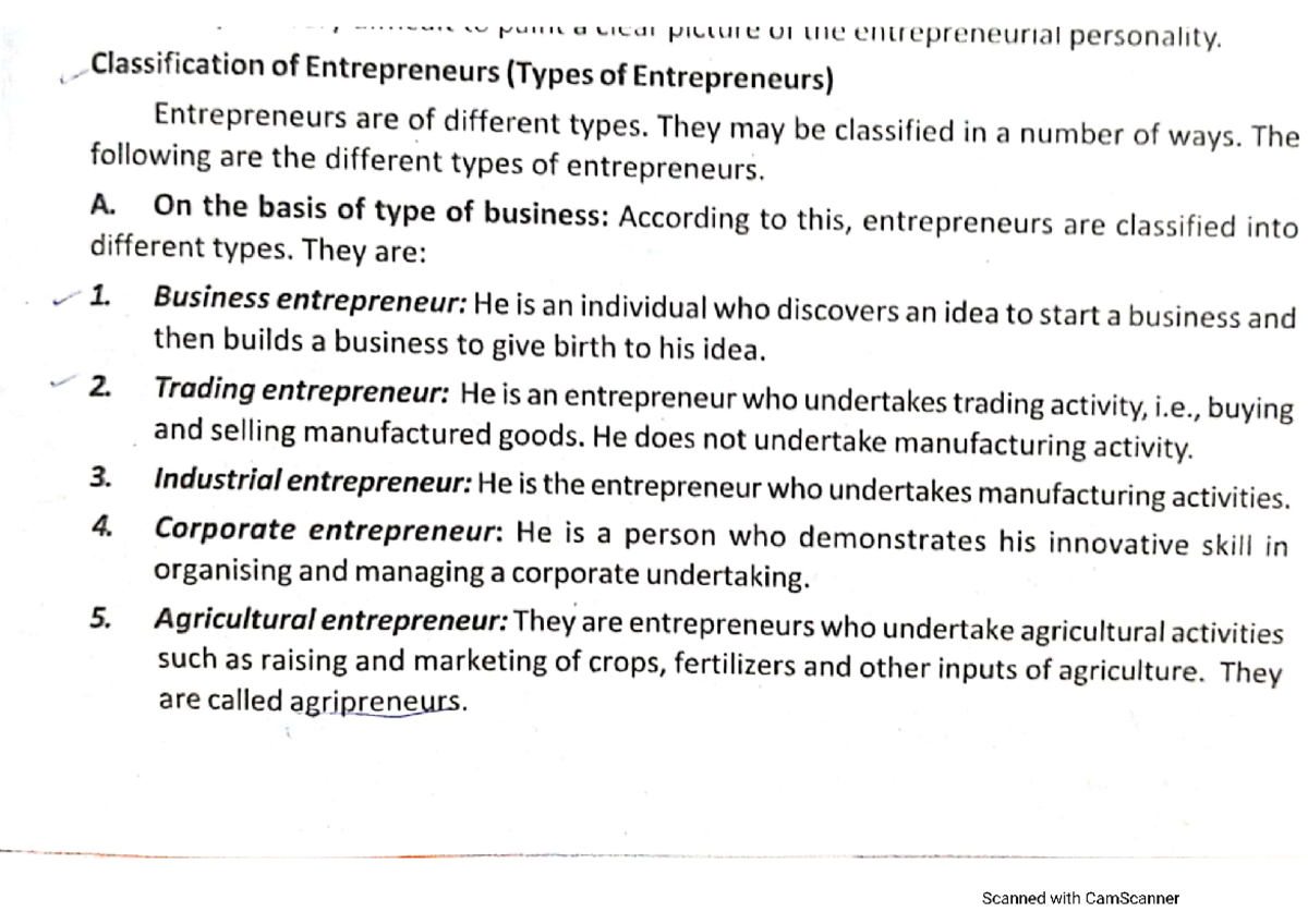 Classification or types of entrepreneurs, Traits or qualities of ...